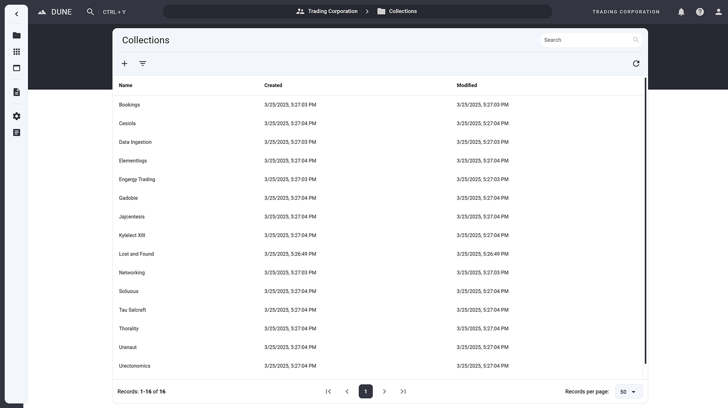 Login & Overview - Dune Documentation